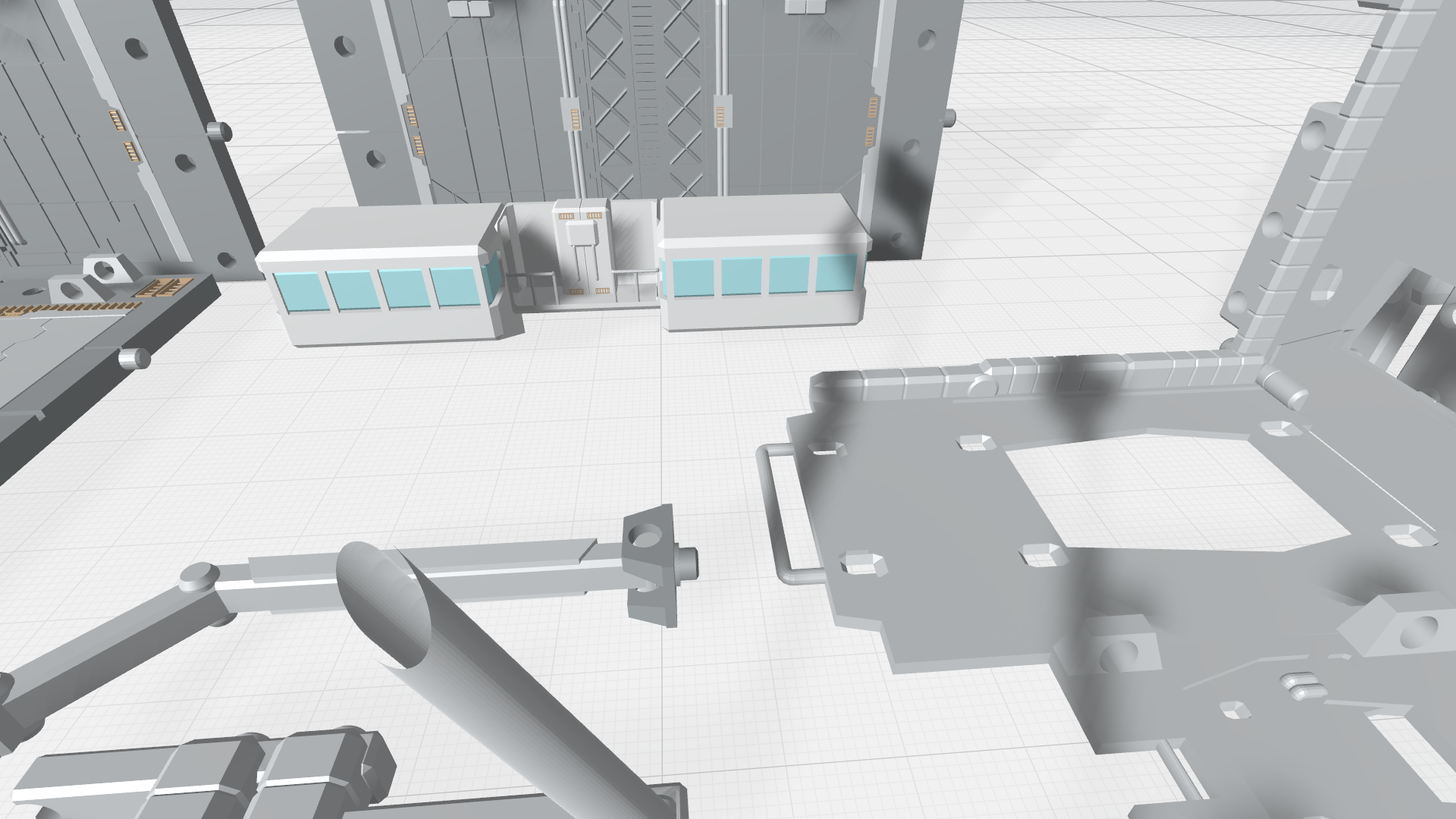 STL file -MHB04F2 - Mecha Hangar Bay 04 Hangar Fixture for MG 3D ...