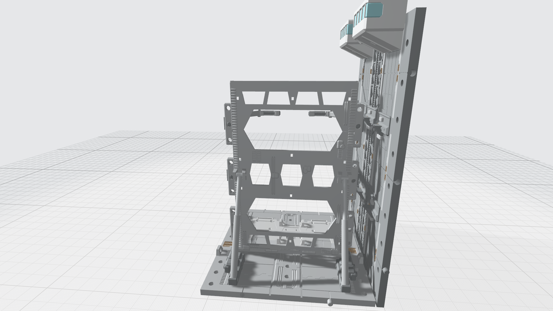 🤖 -MHB04F - Mecha Hangar Bay 04 Hangar Fixture 3D print Files・ STL File ...