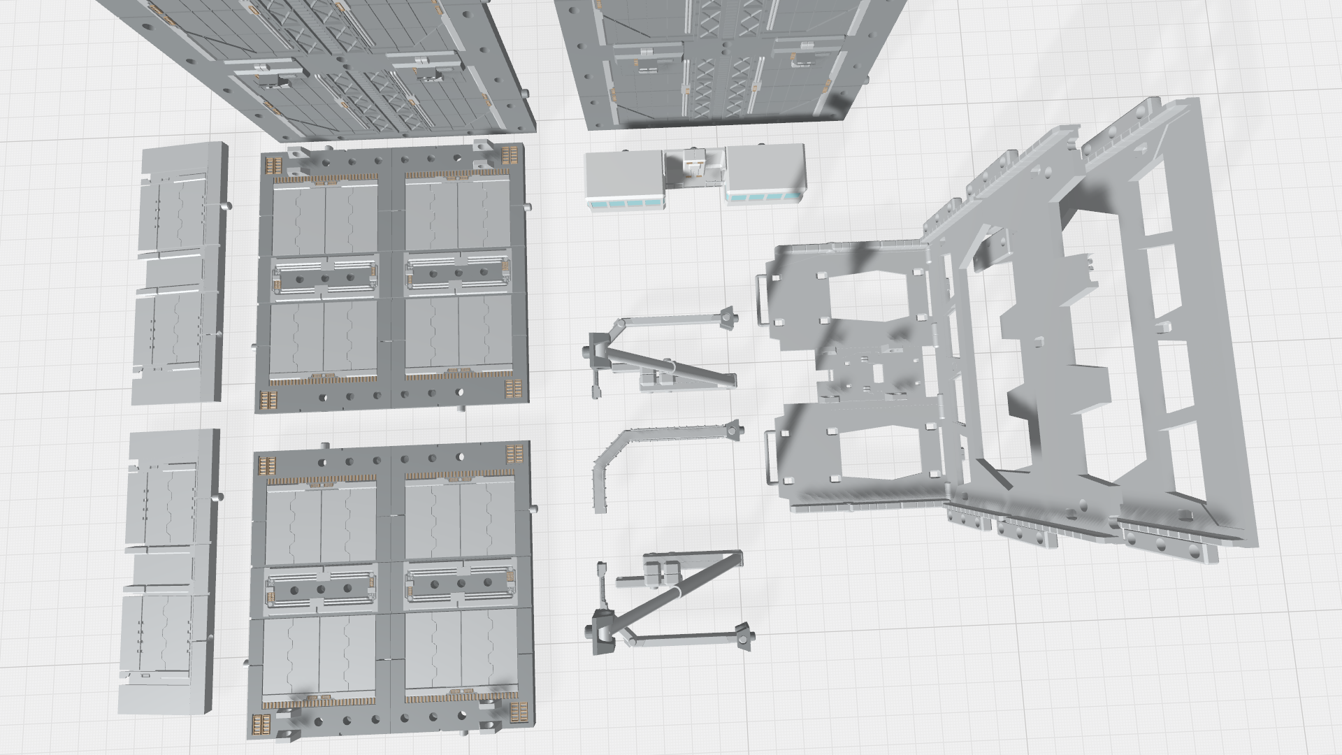 STL file -MHB04F2 - Mecha Hangar Bay 04 Hangar Fixture for MG 3D ...