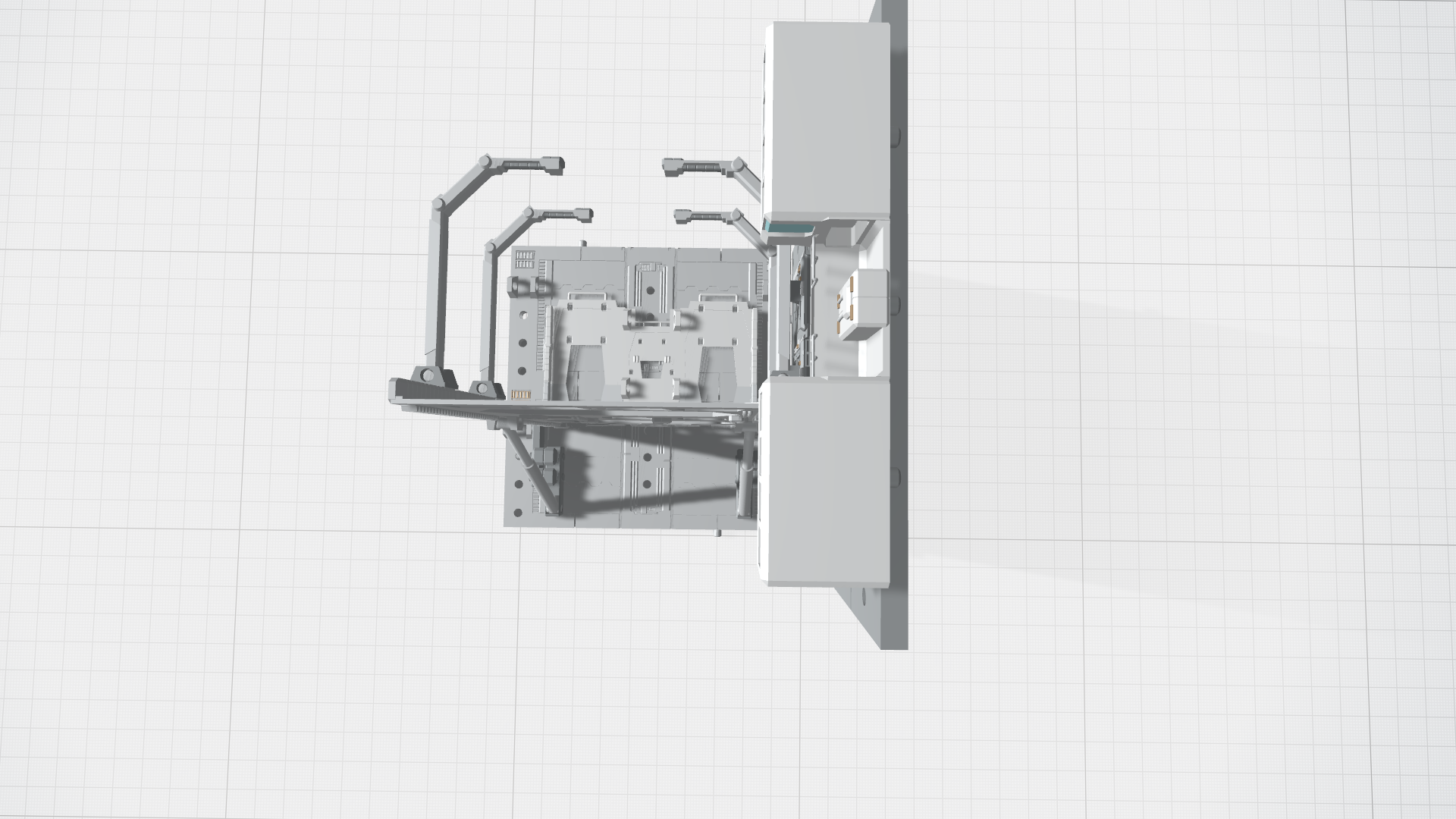 🤖 -MHB04F - Mecha Hangar Bay 04 Hangar Fixture 3D print Files・ STL File ...