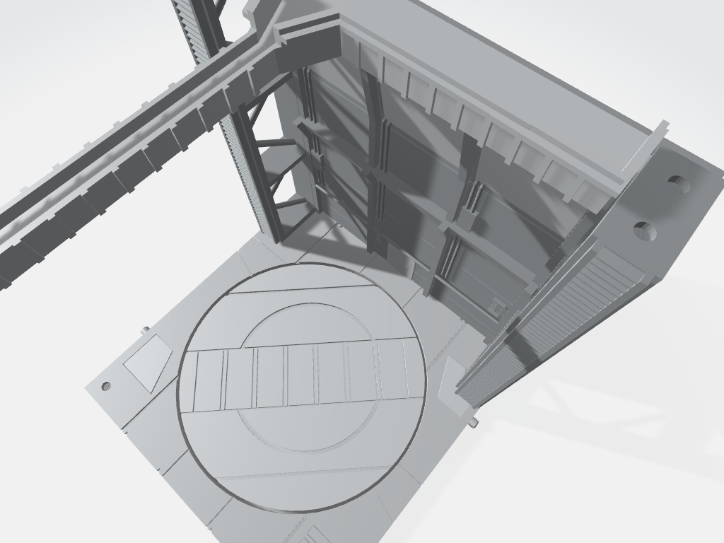 🤖 -MHB01F- Mecha Hangar Bay Base and Wall 01 Fixture 3D print files ...