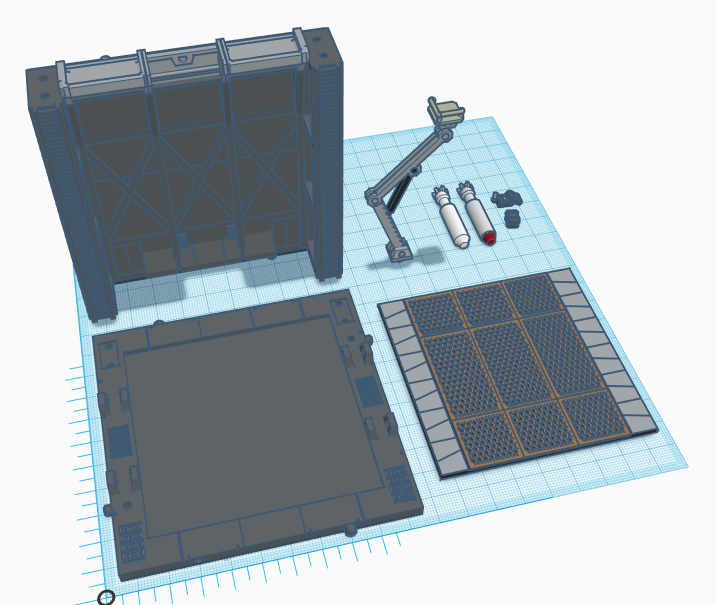 STL file -MHB02F- Mecha Hangar Bay Base and Wall 02 Fixture 3D print ...