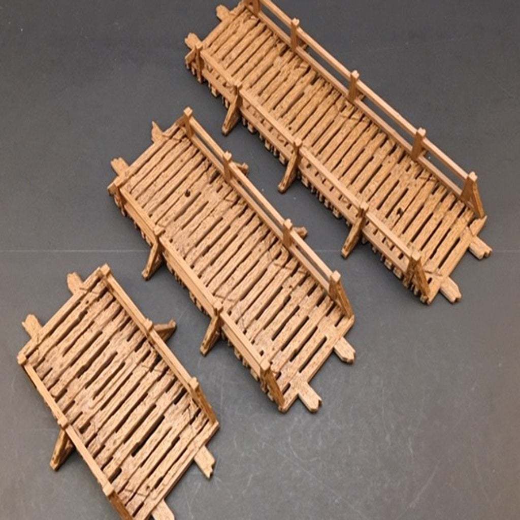 🪵 Wooden Bridges for 28mm Miniatures Gaming・Free STL File for ・Cults