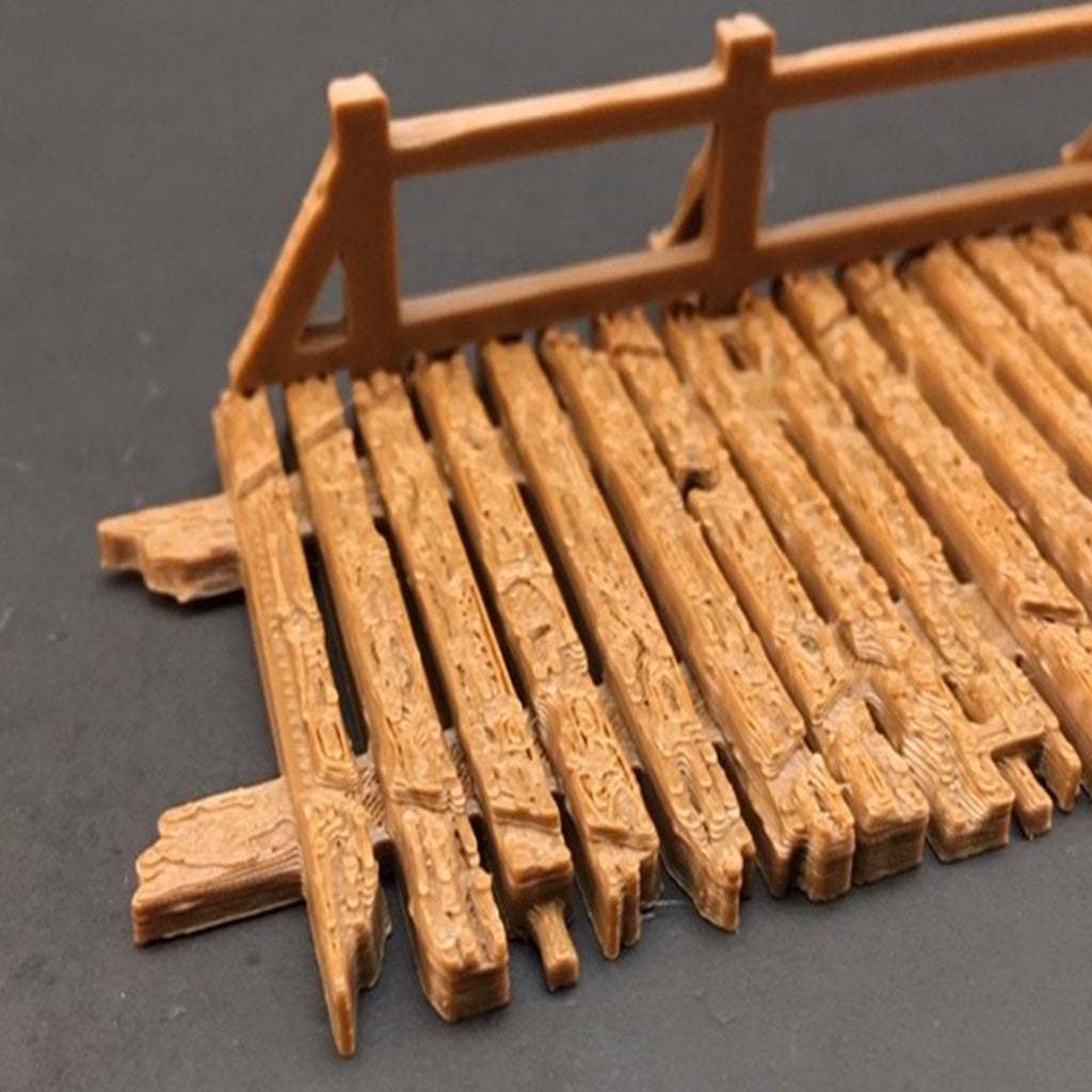 🪵 Wooden Bridges for 28mm Miniatures Gaming・Free STL File for ・Cults