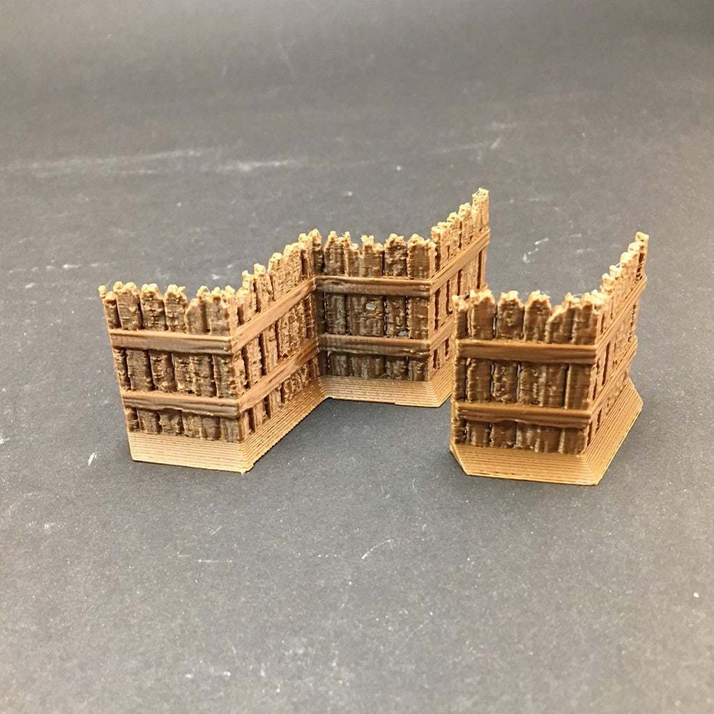 🪵 Wooden Fences for 28mm miniatures gaming・Free STL File for ・Cults