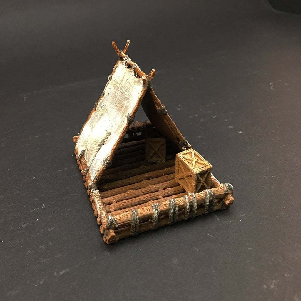 Free STL file Adventurer's Raft for 28mm miniature gaming ♟ ・3D ...