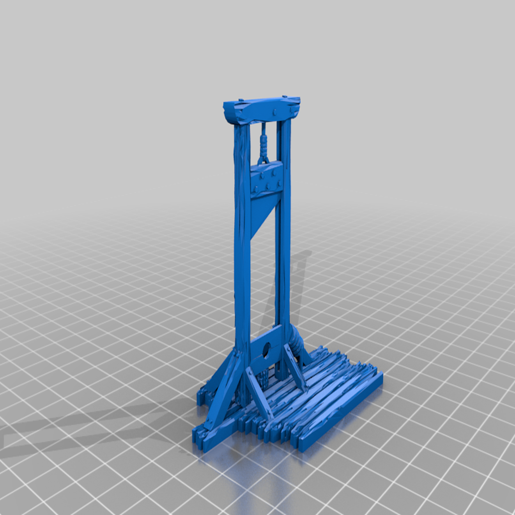 ♟ Guillotine for 28mm miniatures gaming・Free STL File for ・Cults