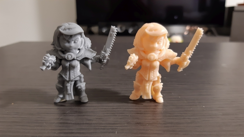 3D printing The cutest chibi battle nun • made with Creality LD-002R・Cults