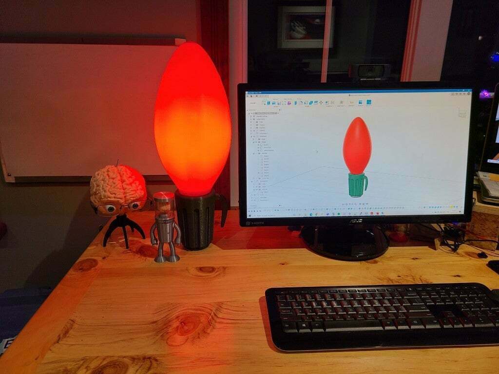 🎄 Giant Christmas Lights - 500mm・Free STL File for ・Cults