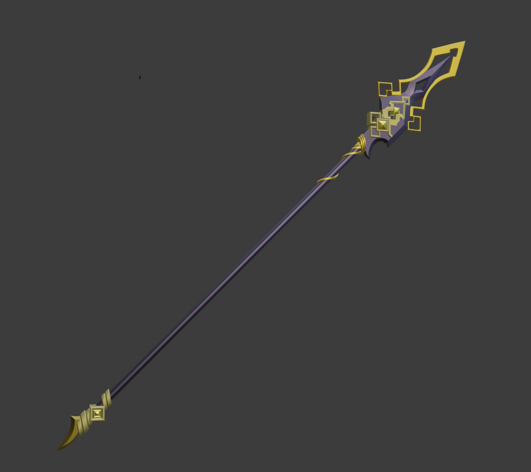 3D file Zhongli Vortex Vanquisher - Genshin Impact 🎨 ・3D printer design ...