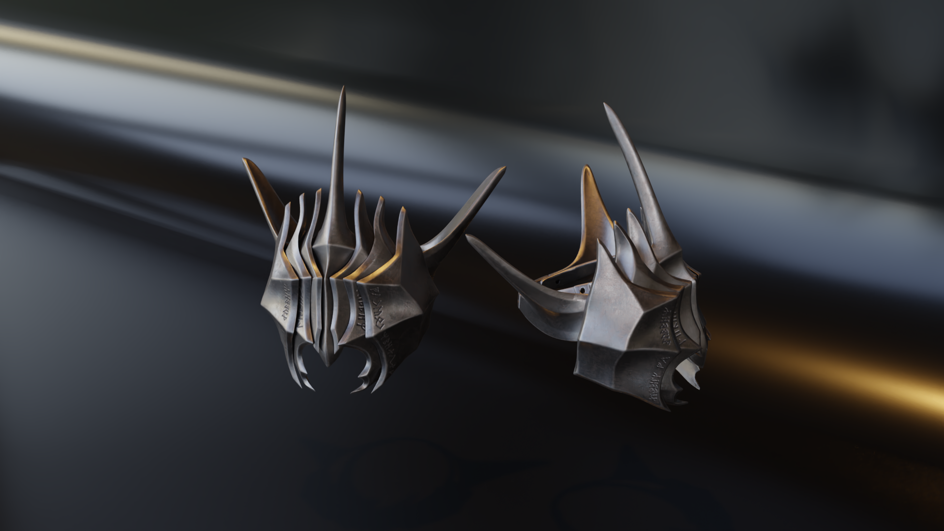 👄 Mouth of Seuron Helmet - fully modular・ 3D File for 3D printing・Cults