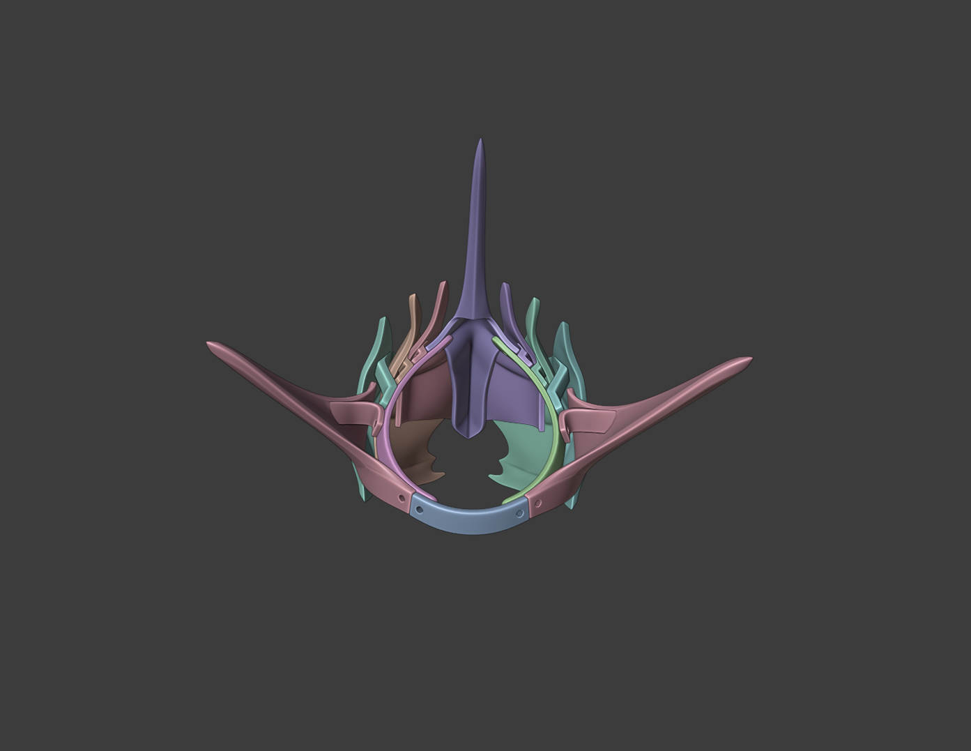 👄 Mouth of Seuron Helmet - fully modular・ 3D File for 3D printing・Cults