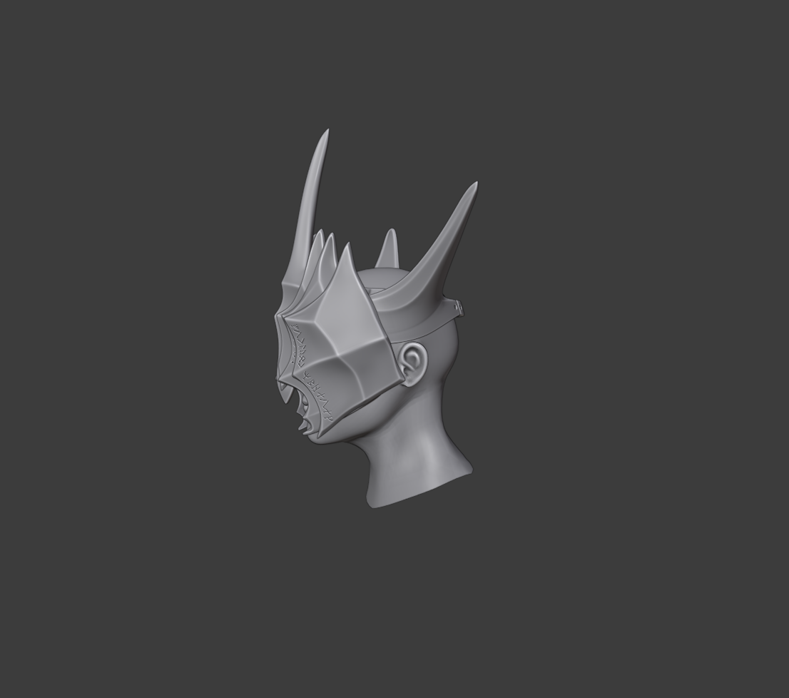 👄 Mouth of Seuron Helmet - fully modular・ 3D File for 3D printing・Cults