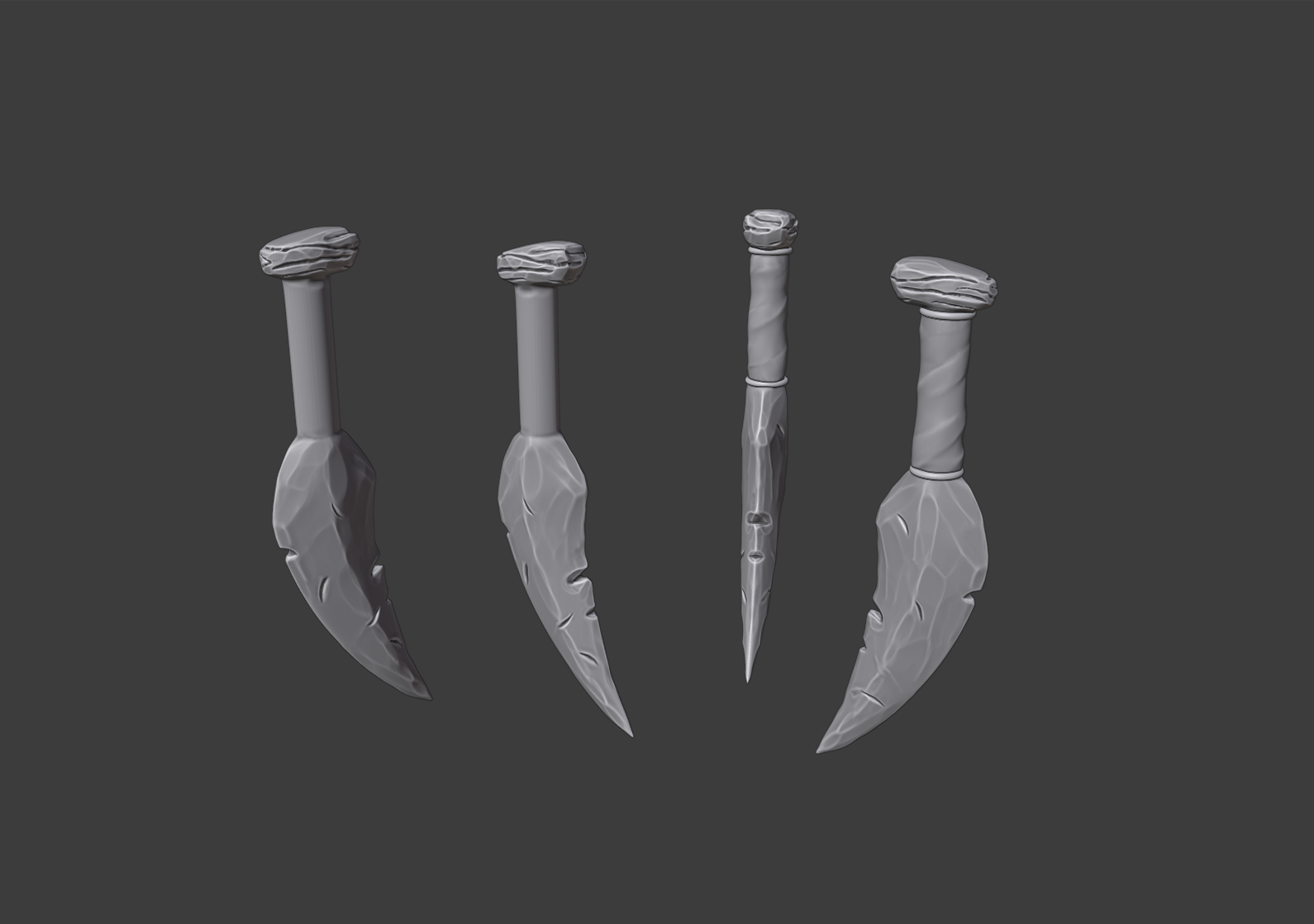 3D file Bone knife - dagger 🦴 ・Model to download and 3D print・Cults