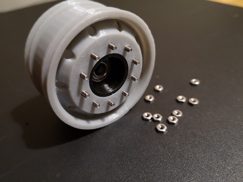🚚 1/14 RC Tamiya truck super single rim V3・ 3D File for ・Cults
