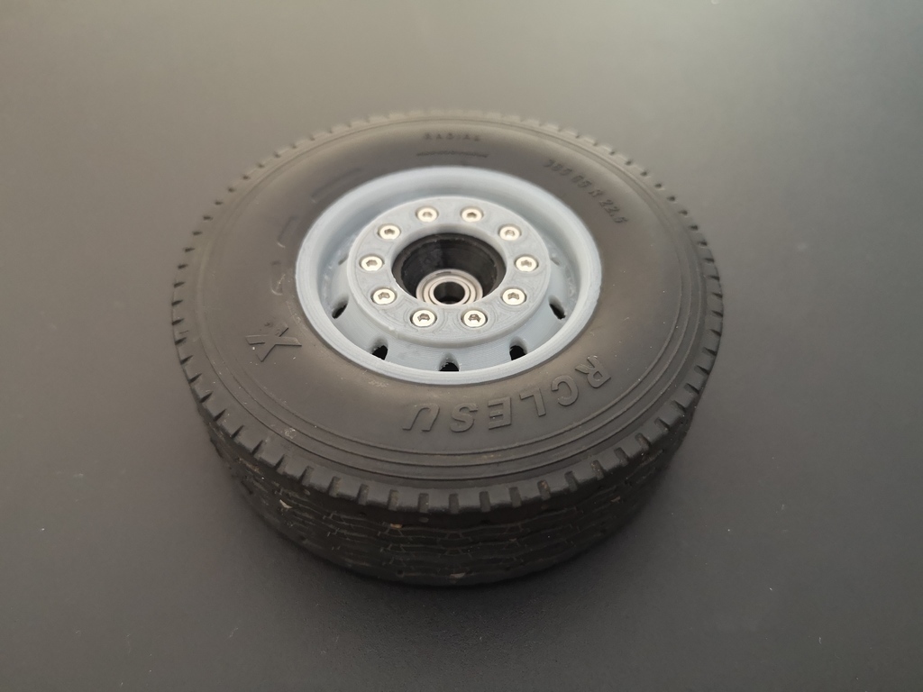 🚚 1/14 RC Tamiya truck super single wheel V2・ STL File for 3D printing ...