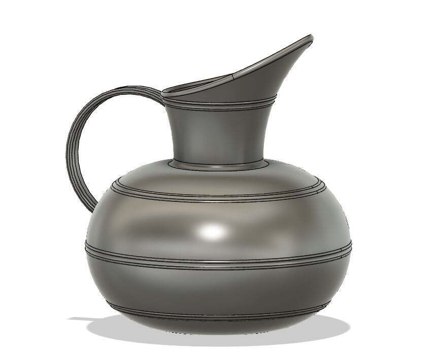 Free STL file Jug Round Bottom 3 🏺 ・3D printable object to download・Cults