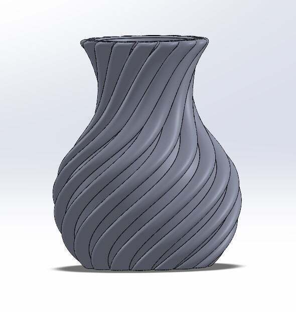 Free STL file Twisted vase with 180 twist 🏺・3D print object to download ...
