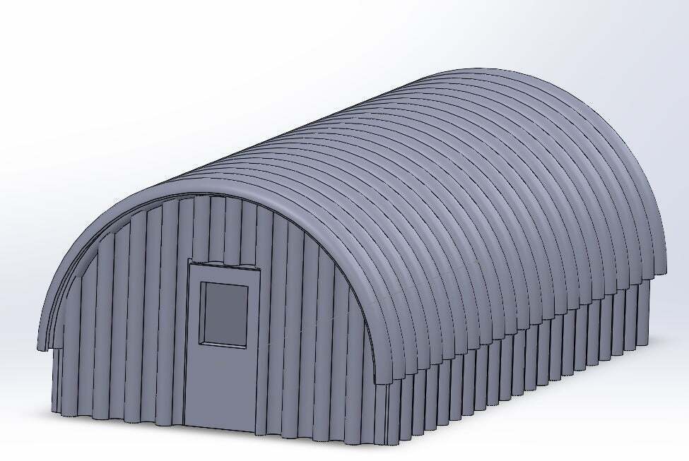 Free STL file Nissan hut model 🛖 ・3D printable object to download・Cults
