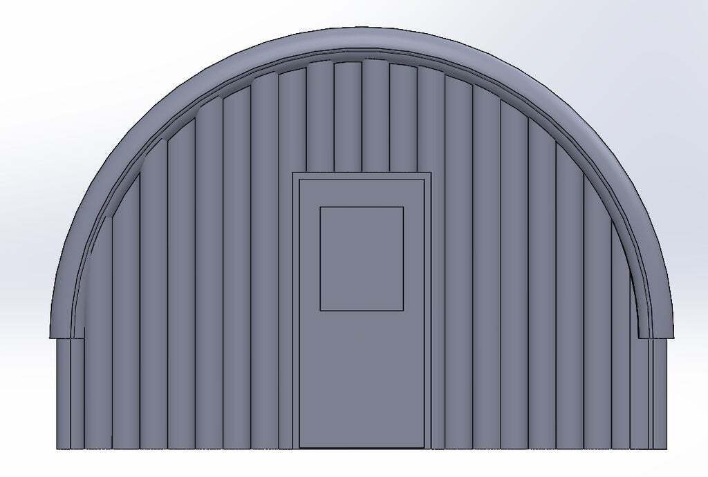 Free STL file Nissan hut model 🛖 ・3D printable object to download・Cults