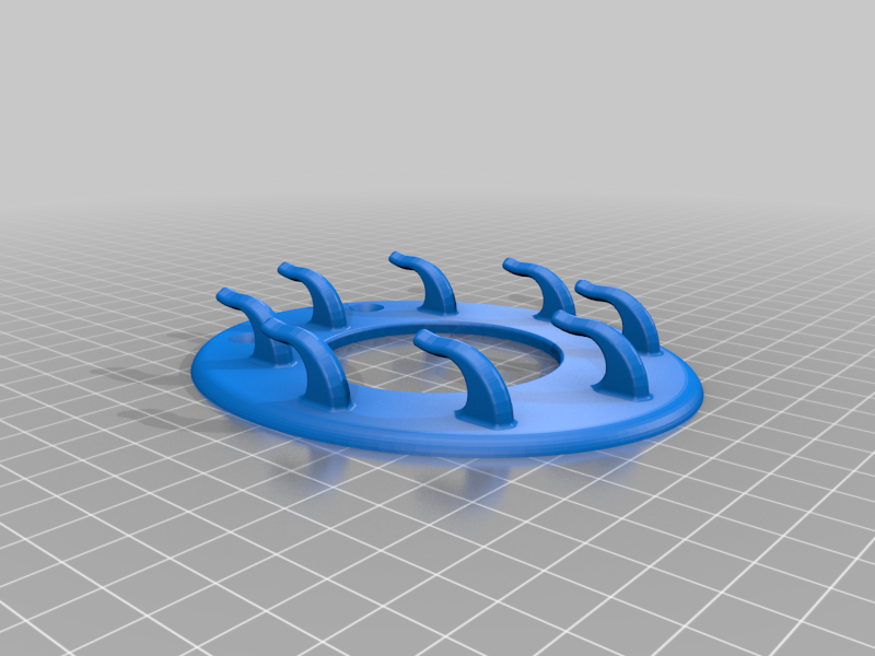 Free STL file Round 8 hook rack 🪝 ・3D print design to download・Cults