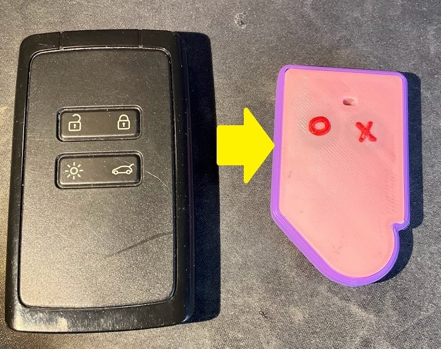 Free STL file Renault / Dacia Car CARD to small KEY 🚗・3D printable ...