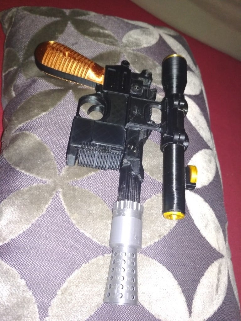 3D printable Han Solo Blaster (DL-44)・Cults