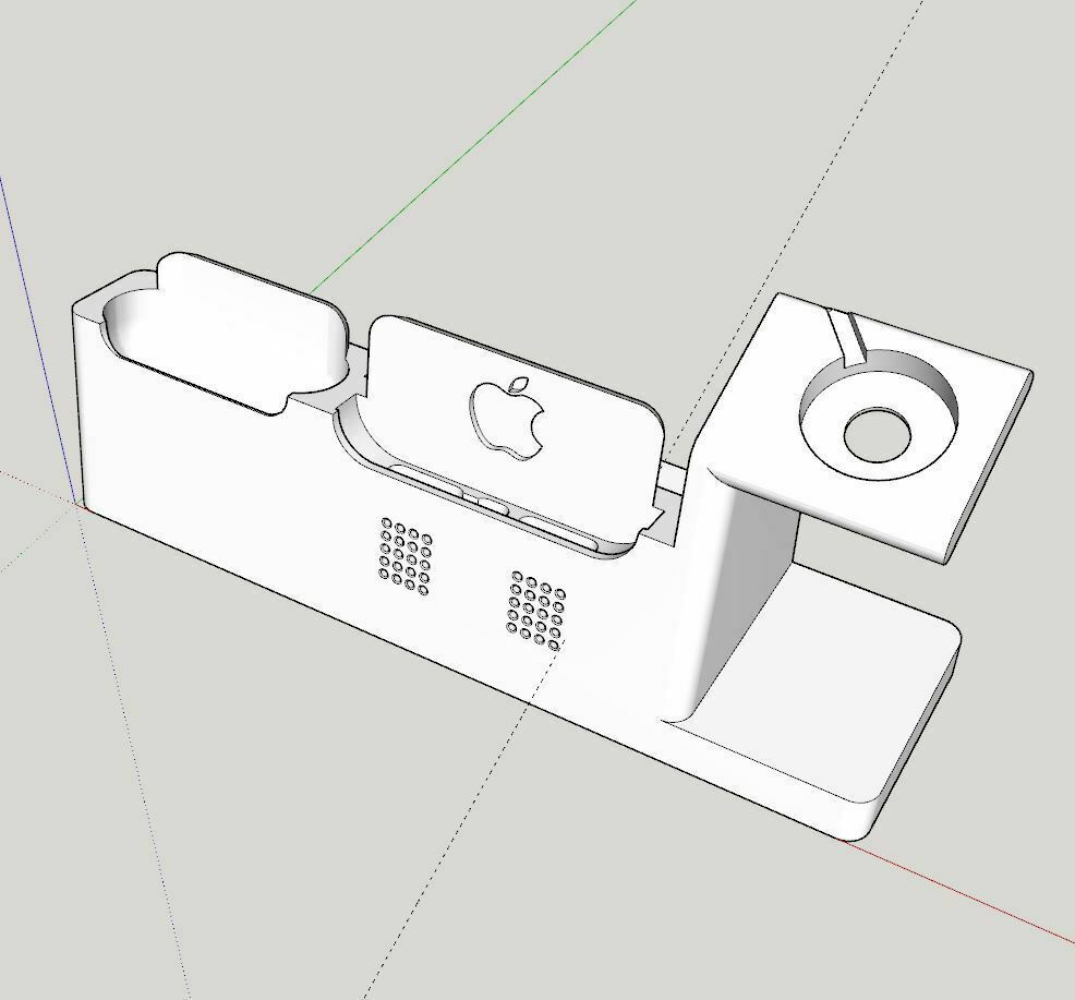 STL file IPhone 12/13/14/Pro Ultimate Dock (AirPod Pro + Watch only ...