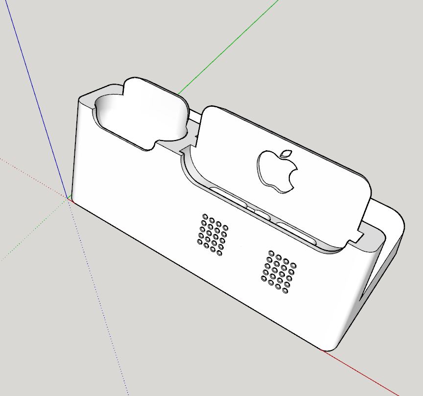 STL file iPhone 12/13/14 Pro Max Ultimate Dock (Airpod only Version) 📱 ...
