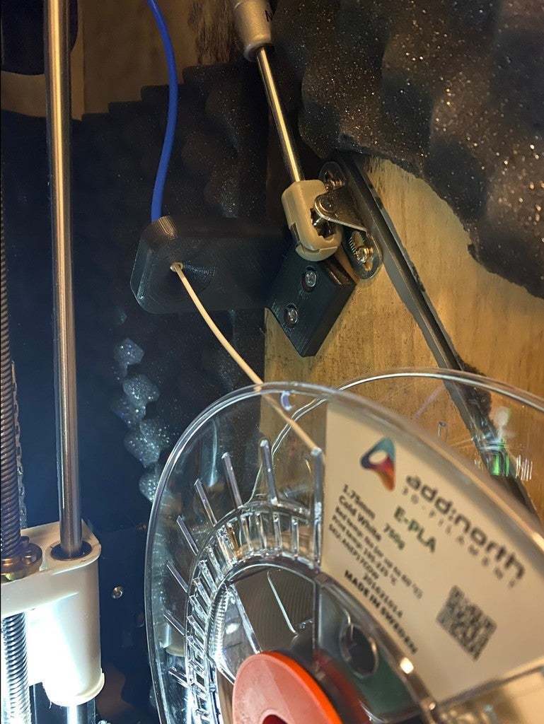 STL-Datei Filament guide for wallmounted spoolholder kostenlos 🪢 ...