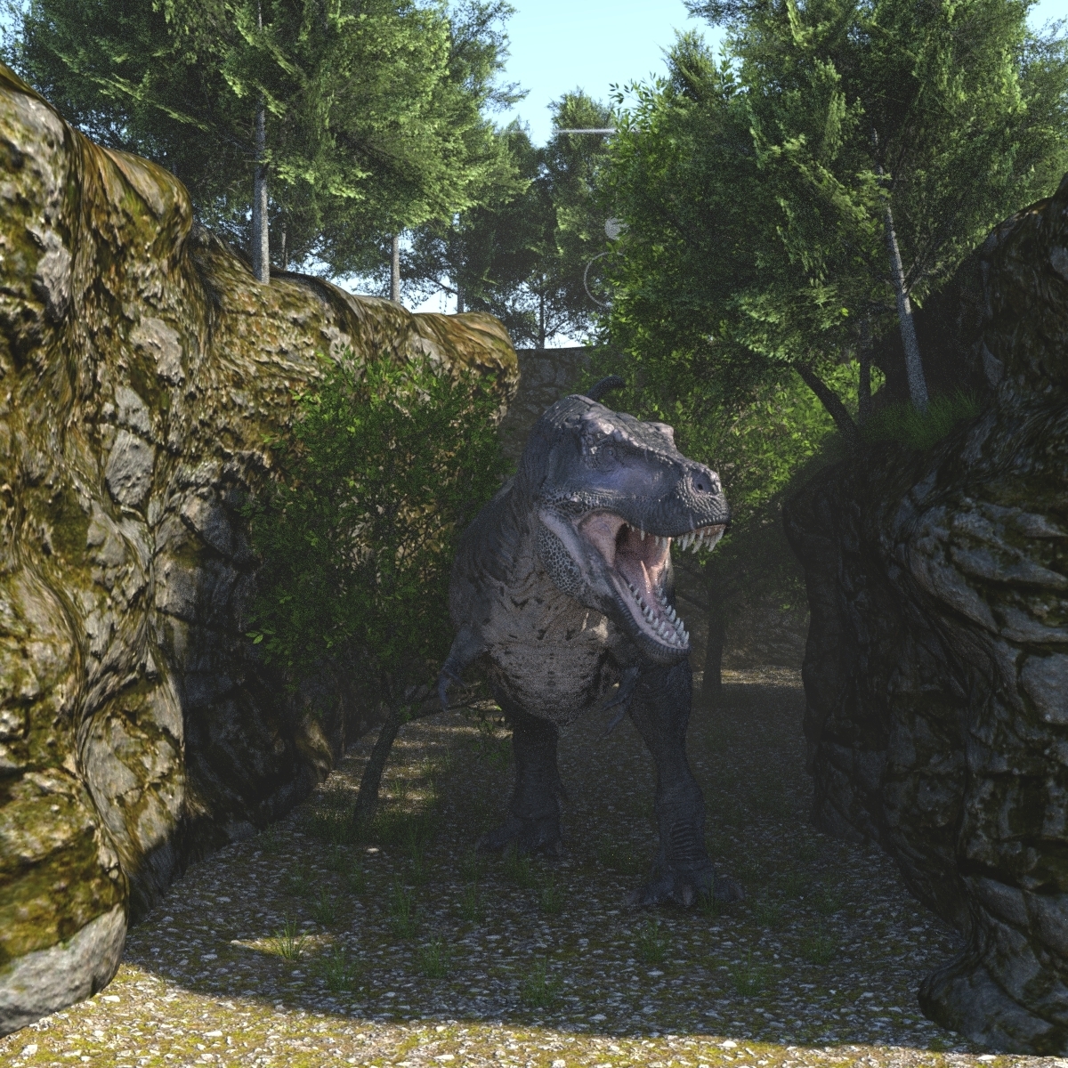 🦖 Realistic Dinosaurs T-Rex Tyrannosaurus Female ( 2 Poses ) With Free ...