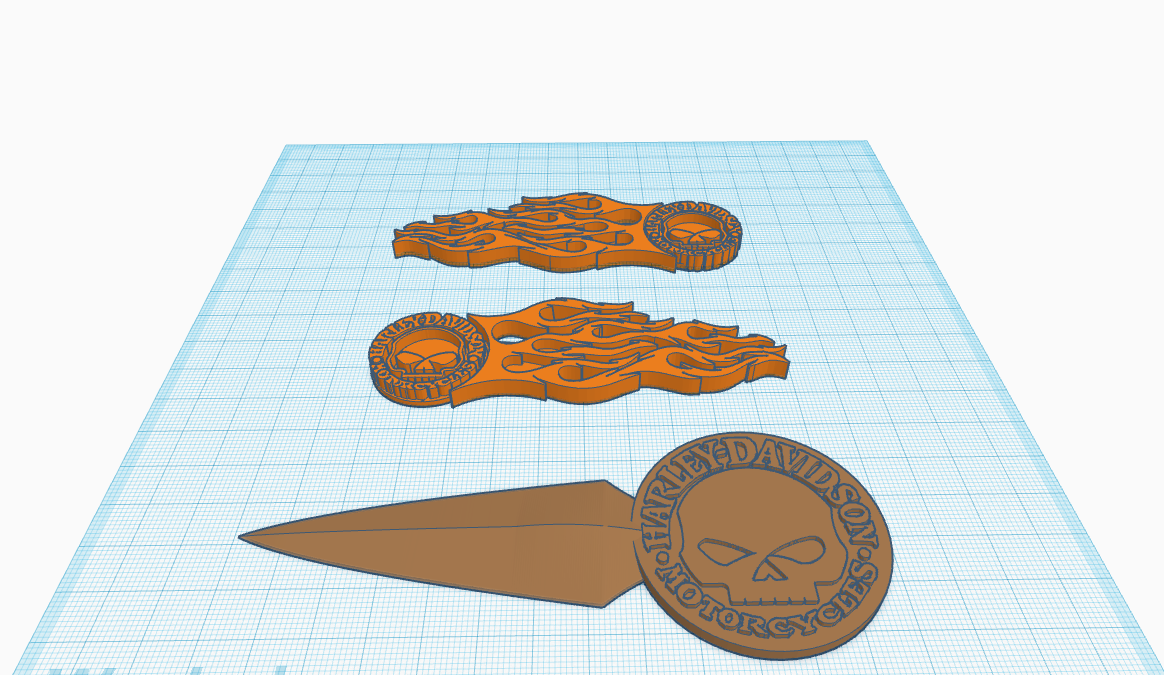 🏍️ Harley D Logo with Envelop letter Opener 3 in 1 Stl・Free STL File ...