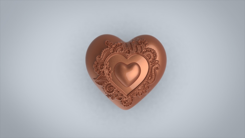 🎁 Valentine's day gift box : Heart Box STL and OBJ・Archivo STL para ...