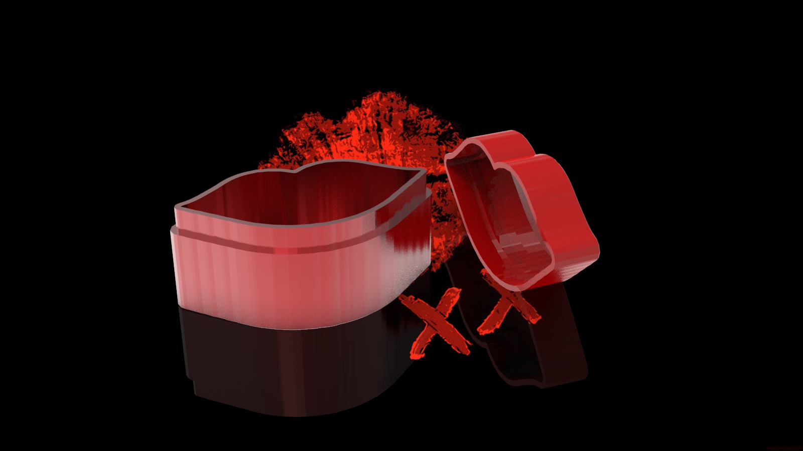 STL file lips box : lips gift box 👄 ・3D print design to download・Cults