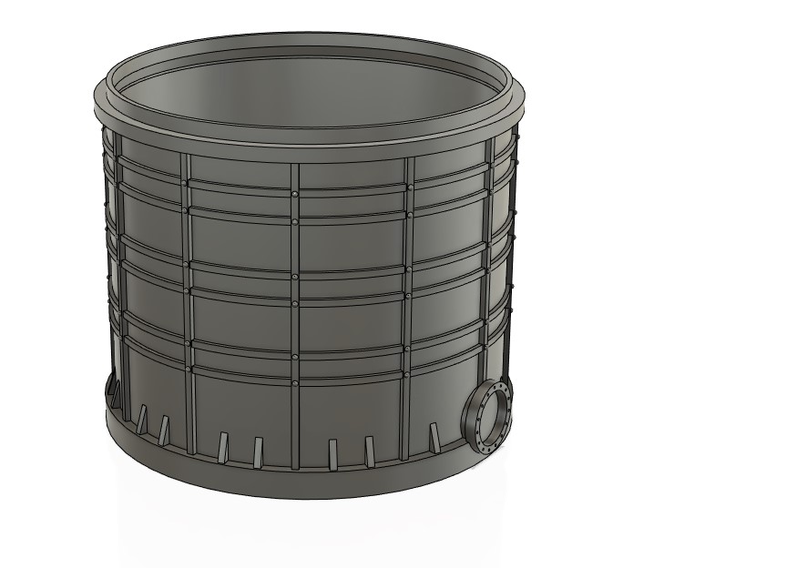 STL file Sludge Silo Extension 🎲 ・3D print model to download・Cults