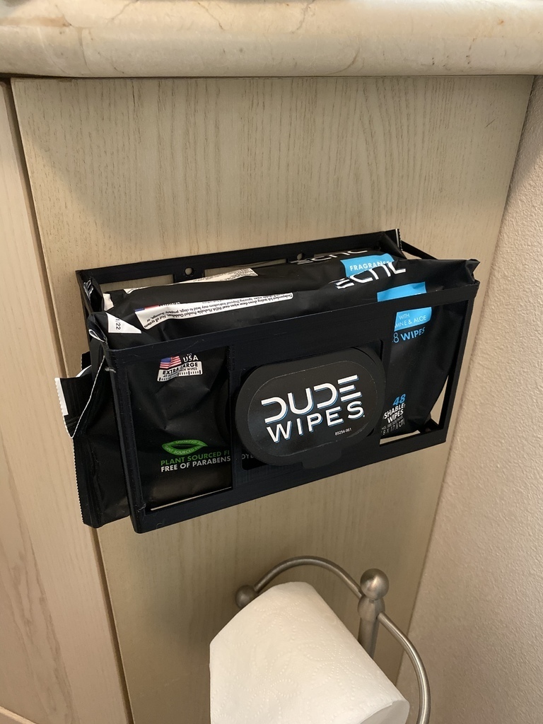 🏠 Wet Wipes Wall Mount・Free 3D File for ・Cults