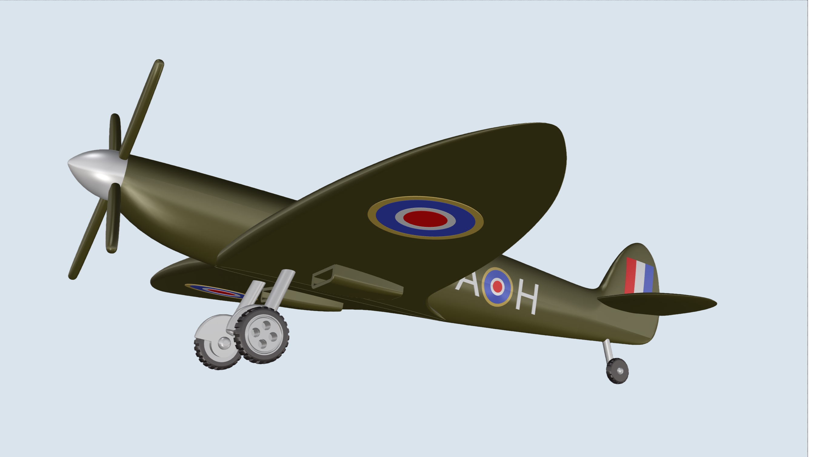 STL file SUPERMARINE SPITFIRE FIGHTER PLANE 🛩️ ・3D print design to ...