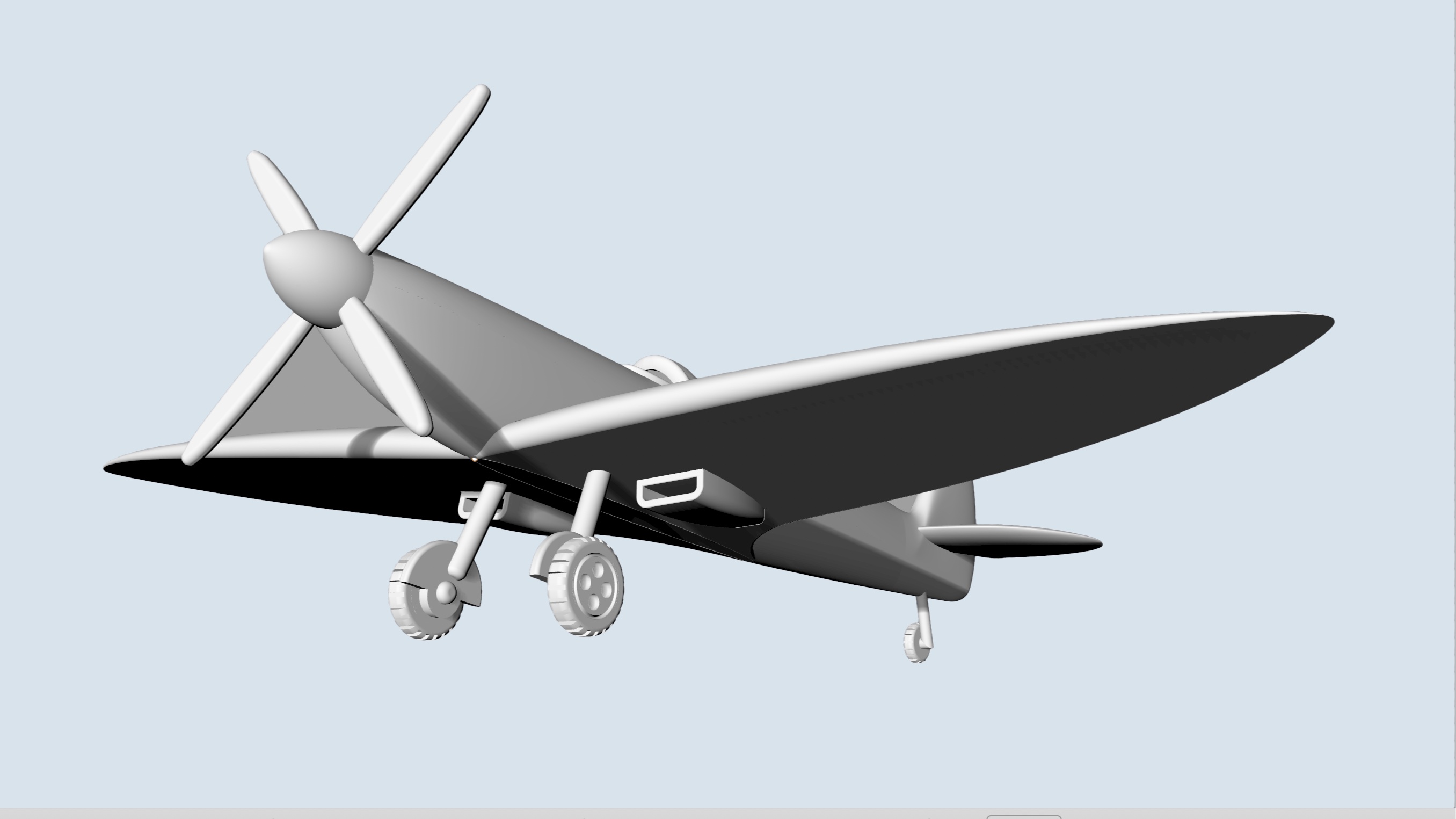 🛩️ SUPERMARINE SPITFIRE FIGHTER PLANE・ STL File for ・Cults