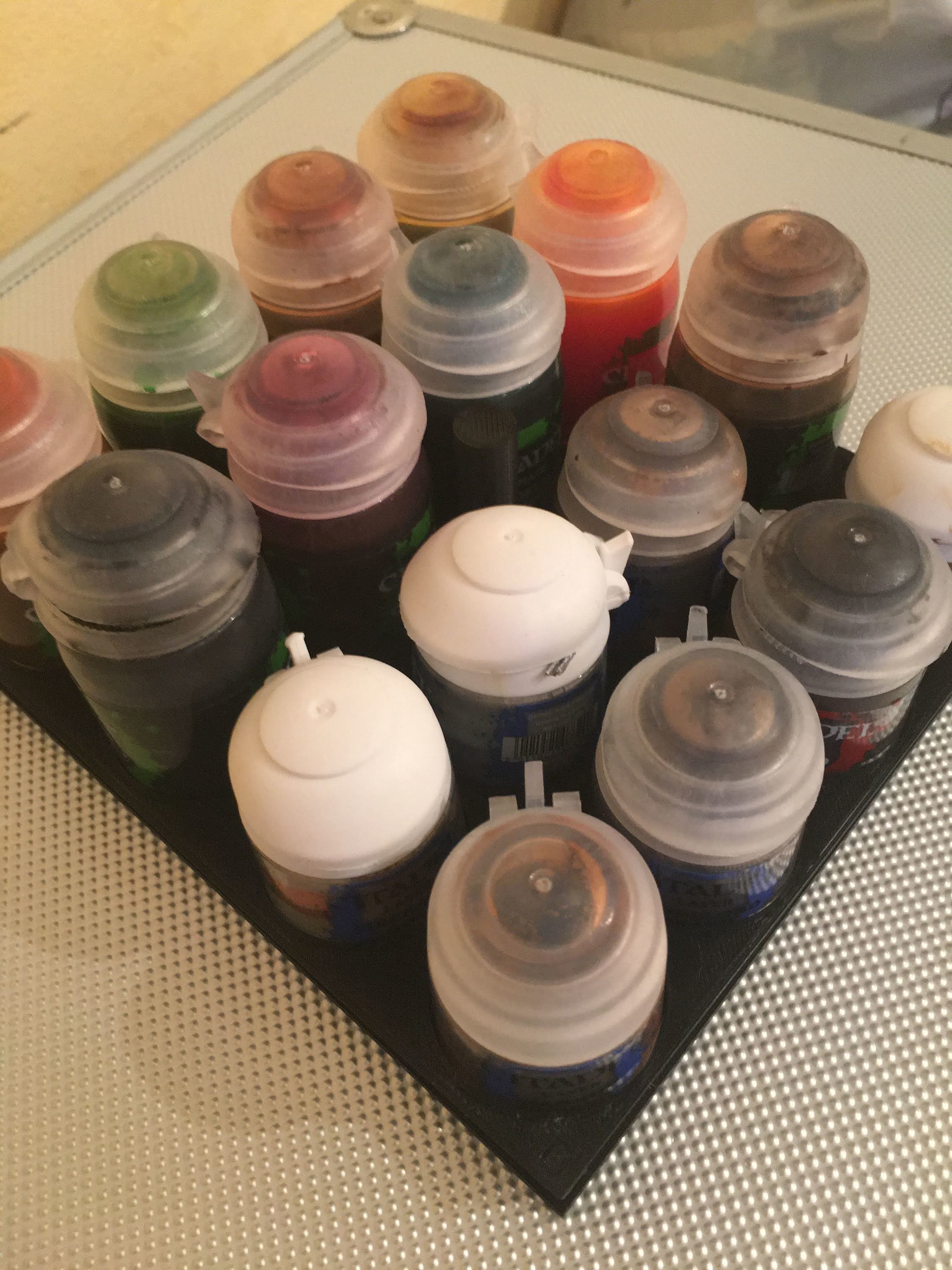 Free STL file Citadel or Revell paint holder 🎨 ・3D printer model to ...