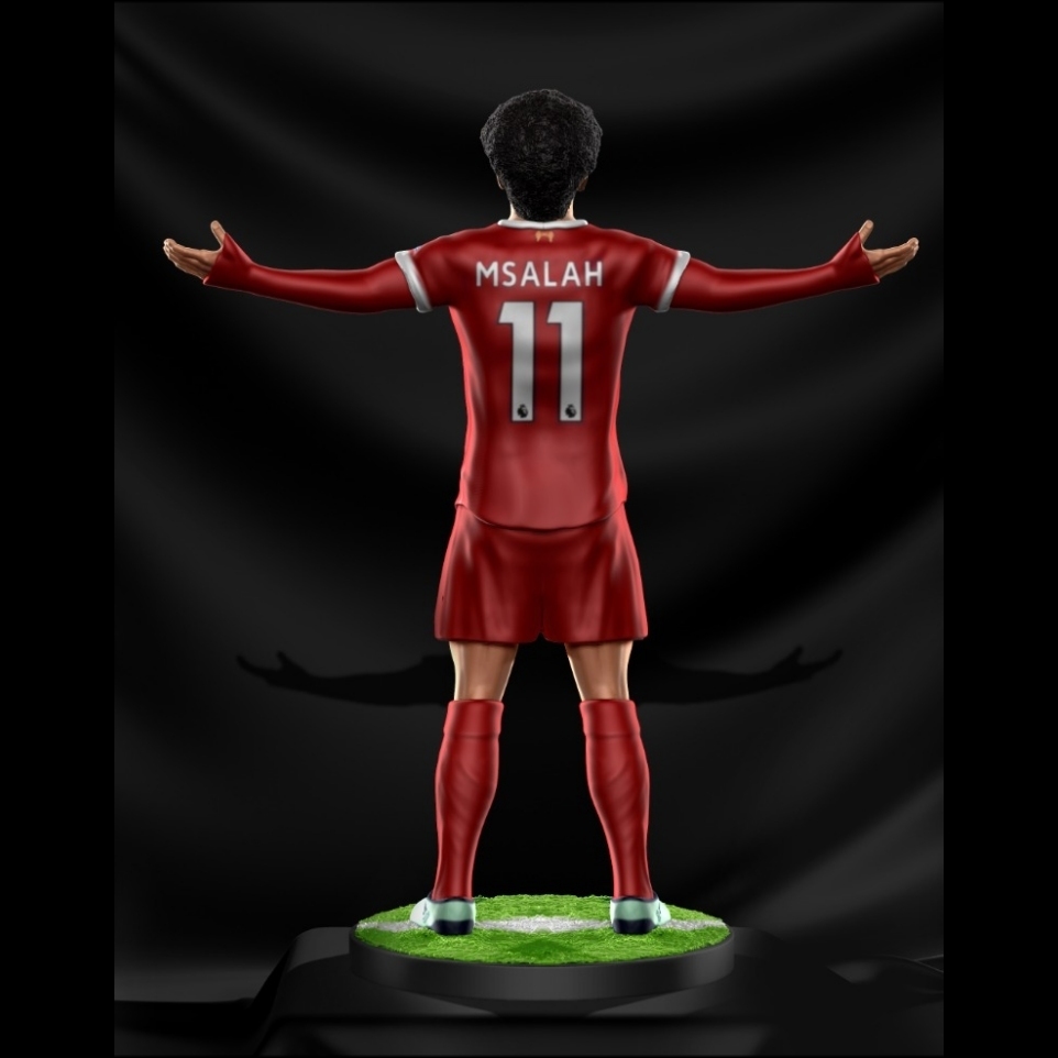 STL file Mohamed Salah - Liverpool - Soccer Figure ⚽ ・3D printer model ...