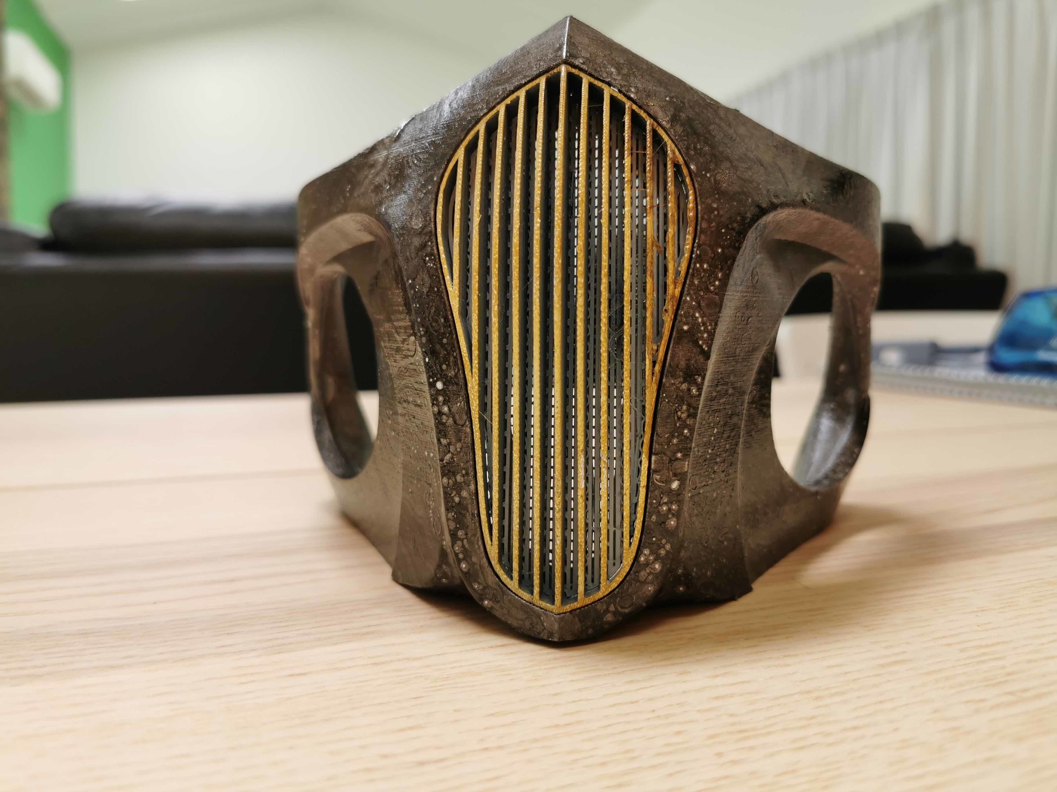 3D printed Respirator Breathing Mask With HEPA Filter • made with ...