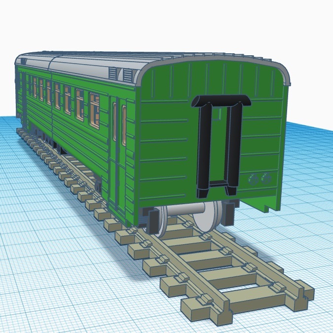 STL file Russian train ER1 / ER2 head car 62-13 (SCALE 1/87) 🚆 ・3D ...