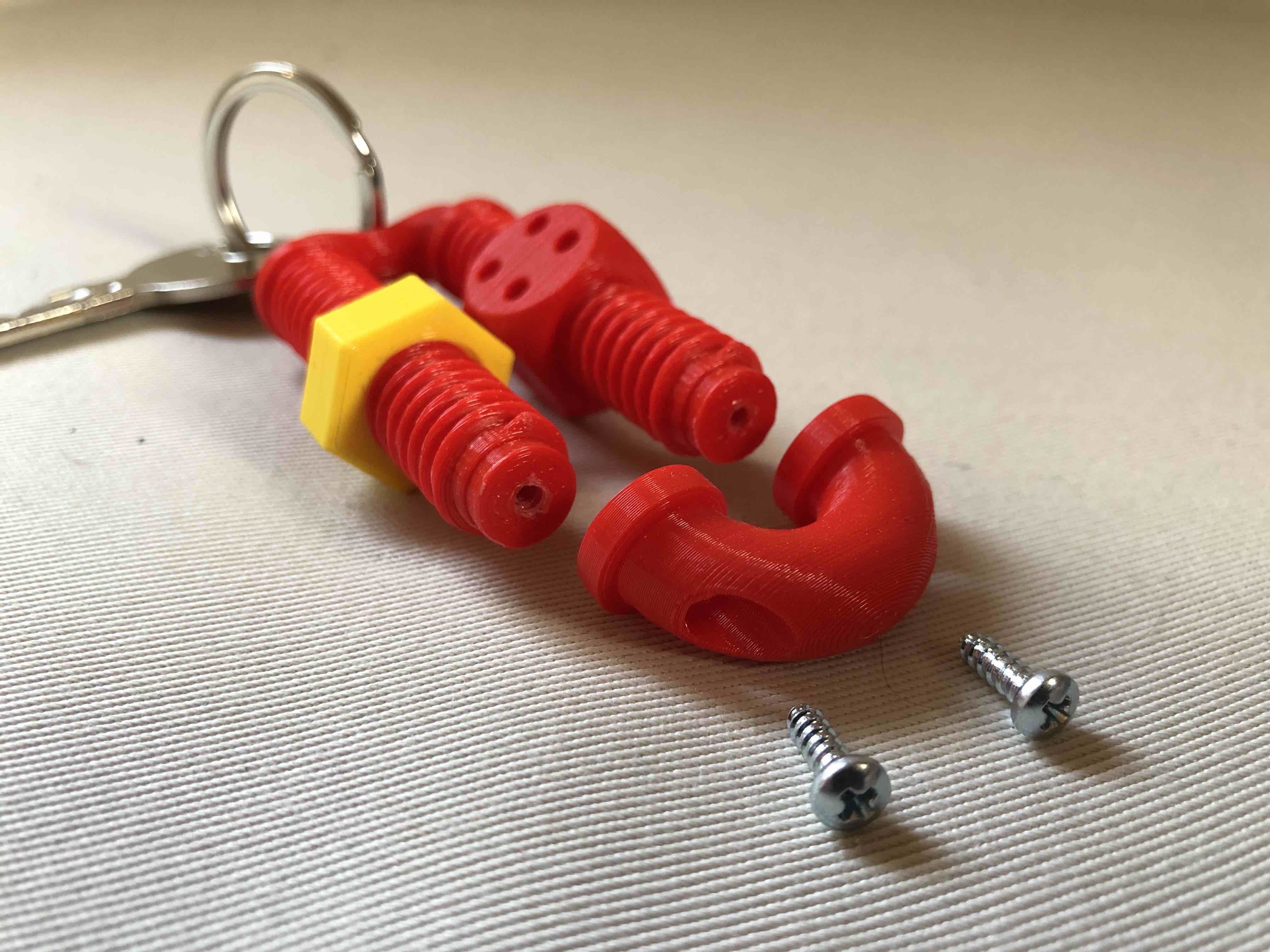 Free STL file Key Chain - modifiable 🔑・3D printer design to download・Cults