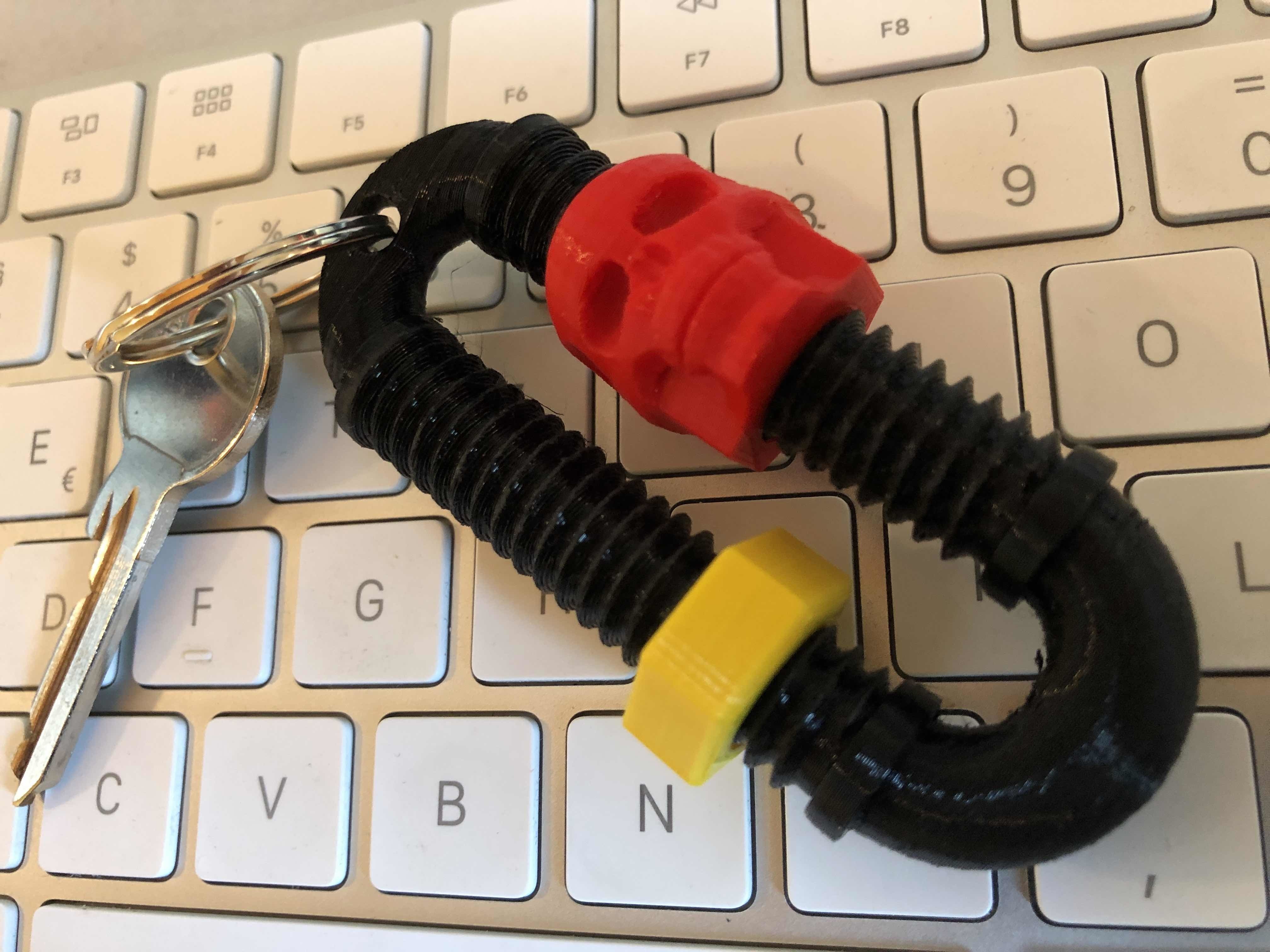 Free STL file Key Chain - modifiable 🔑・3D printer design to download・Cults
