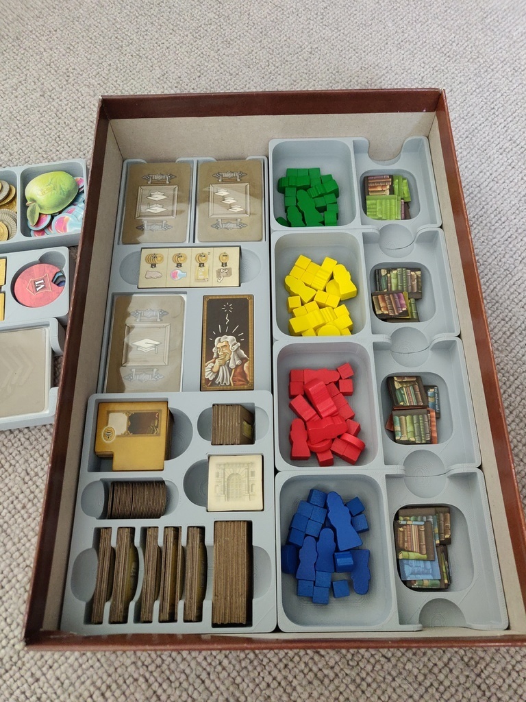 🚗 Newton + Great Discoveries - Boardgame Insert・Free STL File for ・Cults