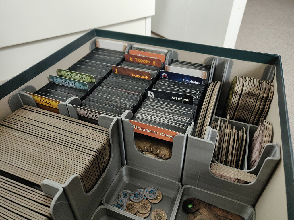 Free STL file Mythic Battles: Pantheon - Deluxe Storage Box Insert 📦 ...