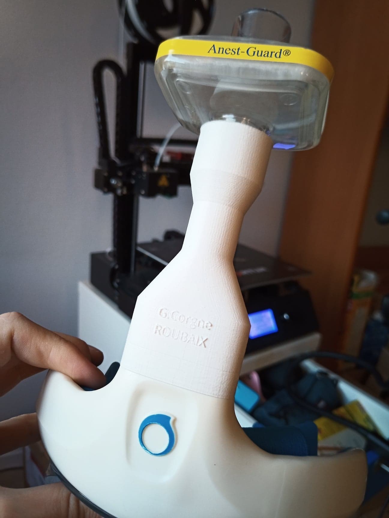 Free STL file Adapter for Decathlon Gibeck Anest-Guard filter mask ...