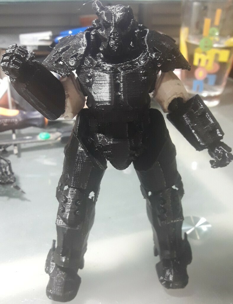 🧸 Fallout Power Armor X01 Action figure (Fixed)・Free 3D File for ・Cults