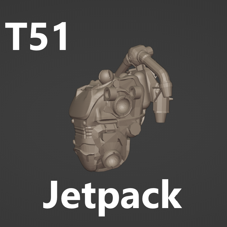 Free 3D file Fallout Power Armor T51 Jetpack 🧸 ・3D printable model to download・Cults