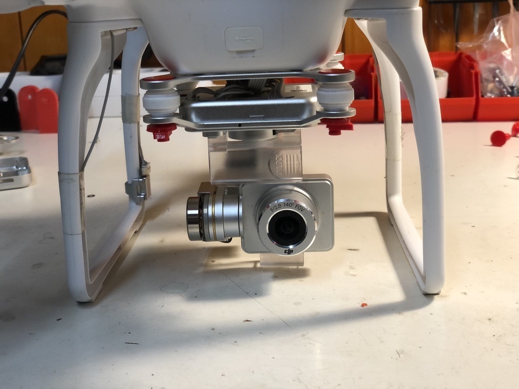 📷 DJI Phantom 2 Vision + Camera mount clip・Free 3D File for ・Cults